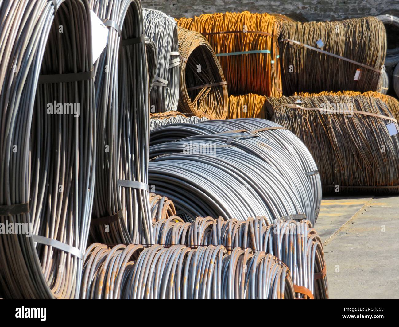Galvanized steel coils hi-res stock photography and images - Alamy
