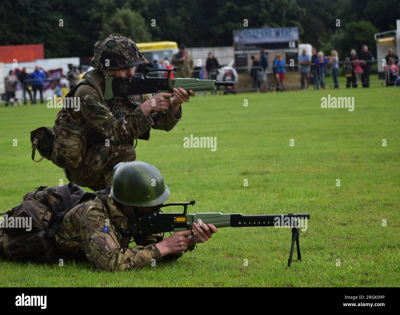 Army cadets perform maneuvers at Banbury Armed Forces Day in 2016 Stock ...
