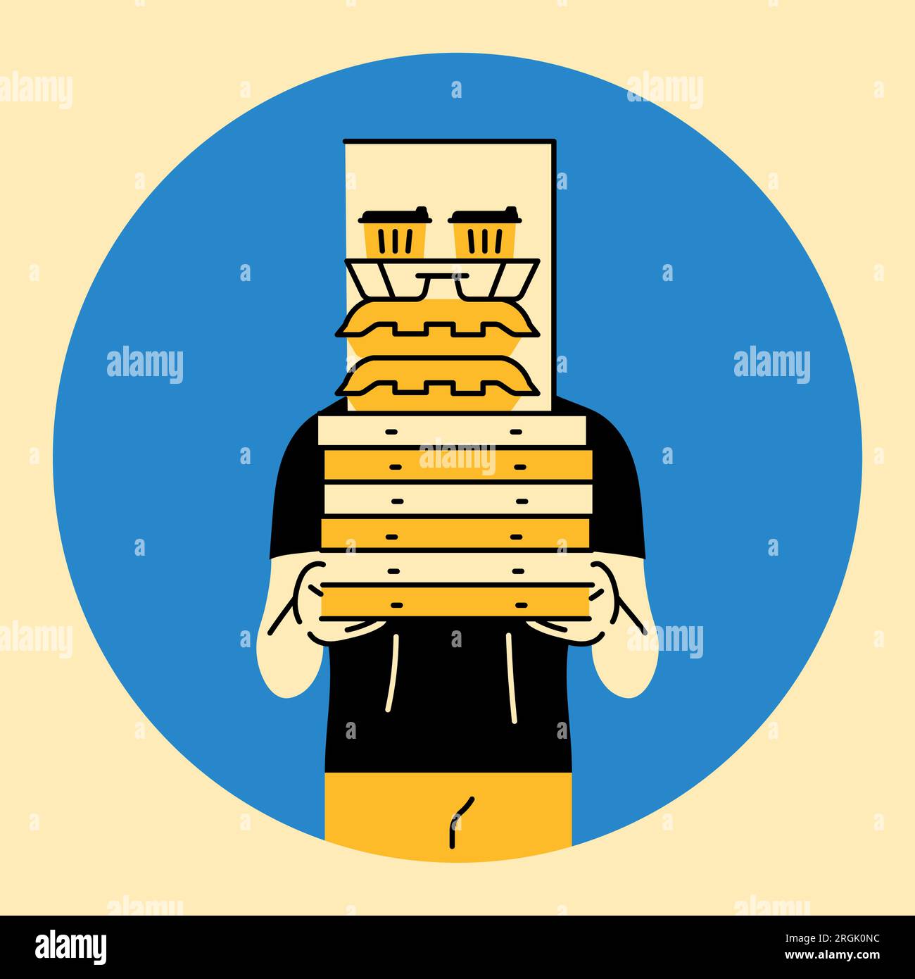 Fast food drink containers Stock Vector Images - Alamy