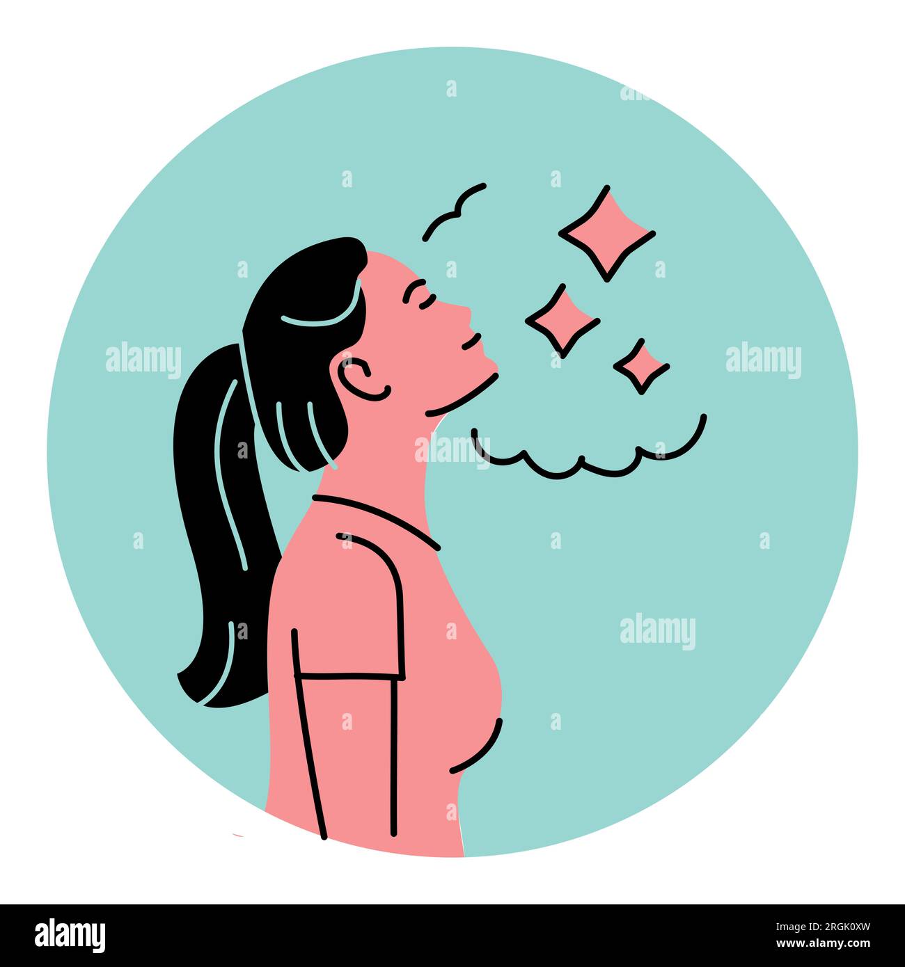 Do nothing meditation black line icon. Pictogram for web page, mobile ...