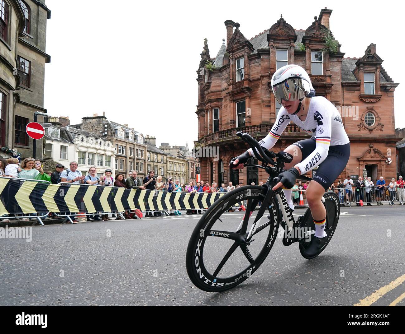 Germany's Hannah Kunz competes in the Women's Junior Individual Time ...