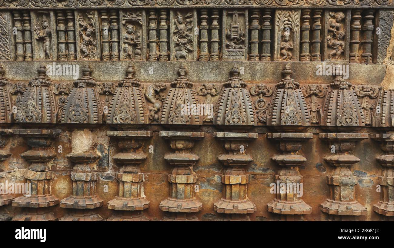 Carvings of Ancient Stories and Kirtimukha's on the ancient Shri ...