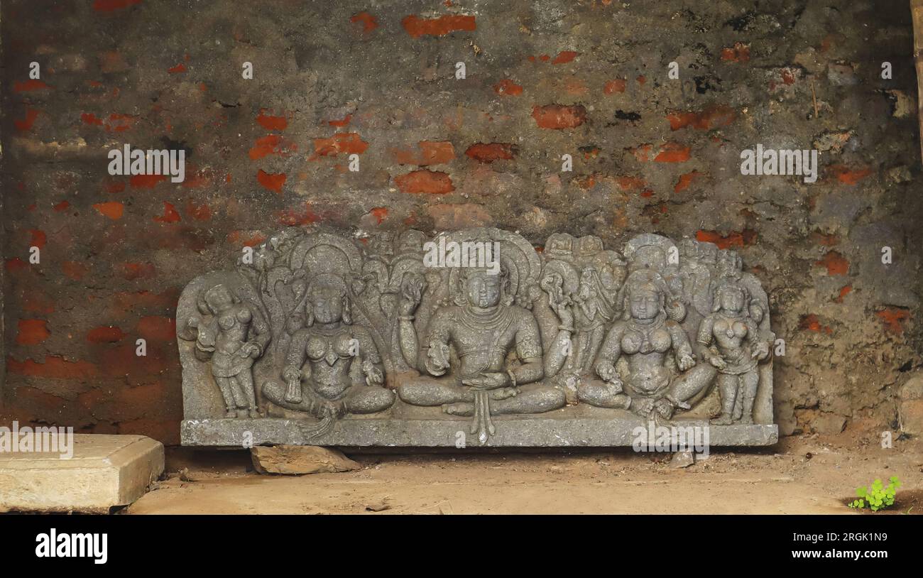 Sculpture of Goddess Lakmi in Campus Galagesvara Temple, Galaganatha ...