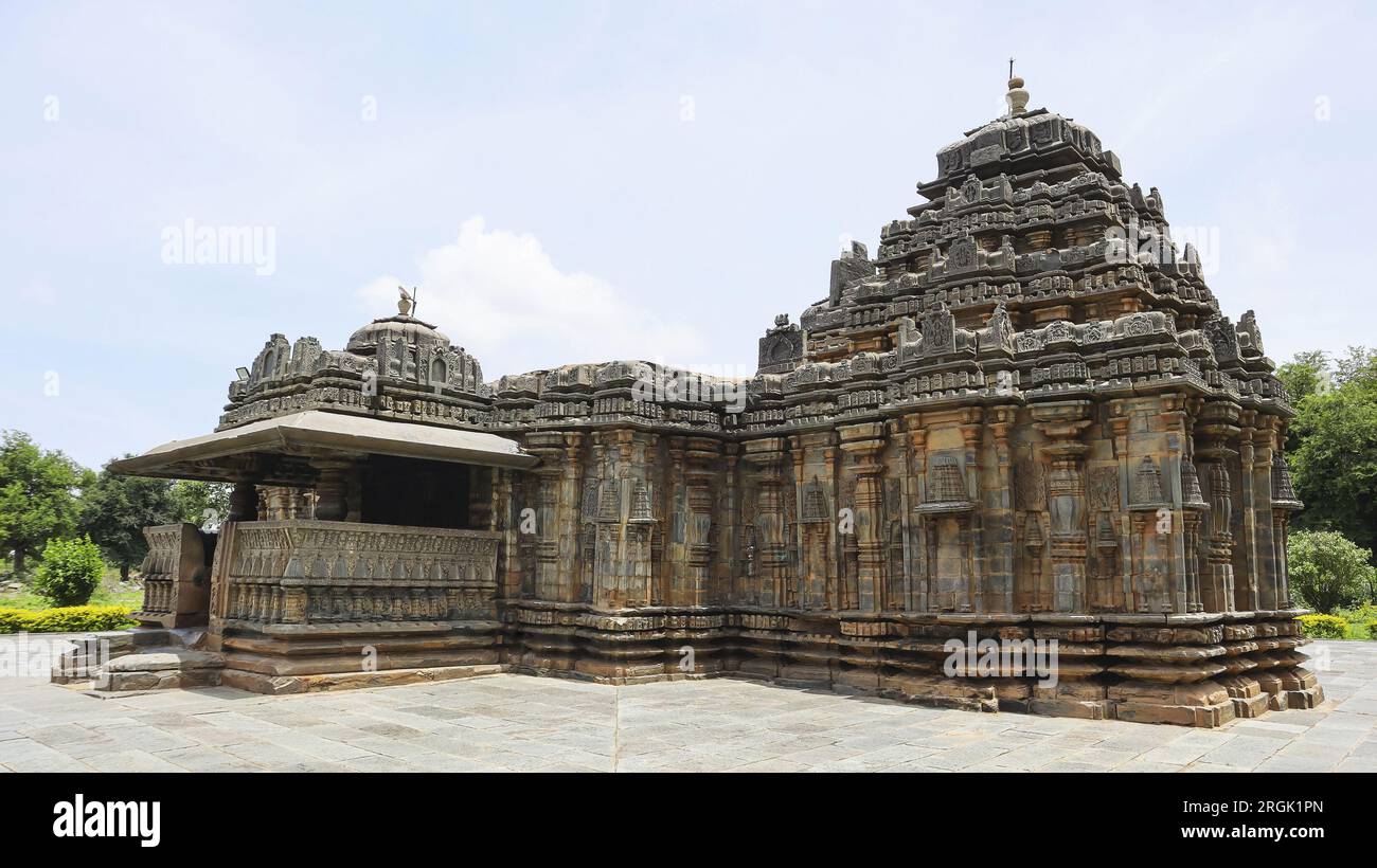 View of Somesvara Temple, Haralahalli, Haveri, Karnataka, India Stock ...