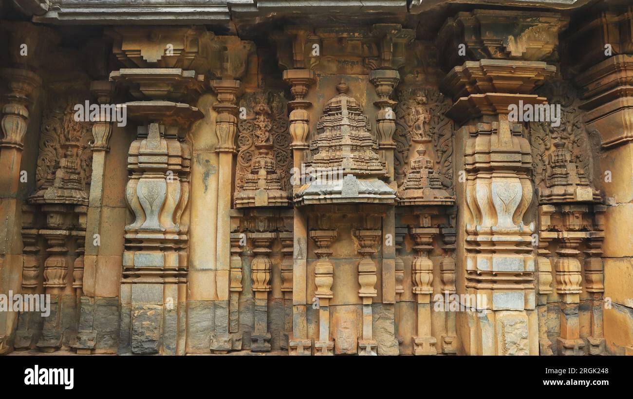 Carvings of Aedicula and Hindu Deities on the Siddheswara Temple ...