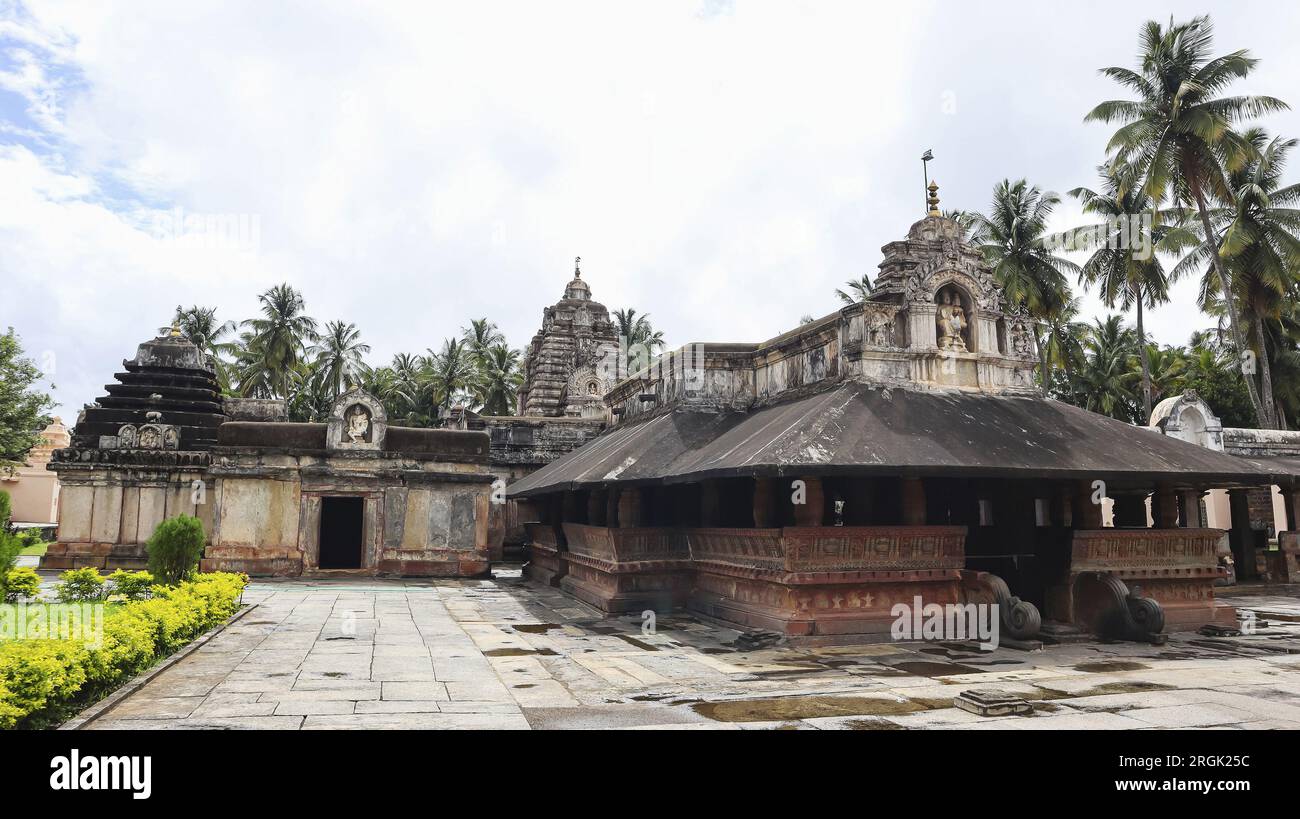 Madhukeshwara Temple, front view, Banavasi, Uttara Kannada, Karnataka ...