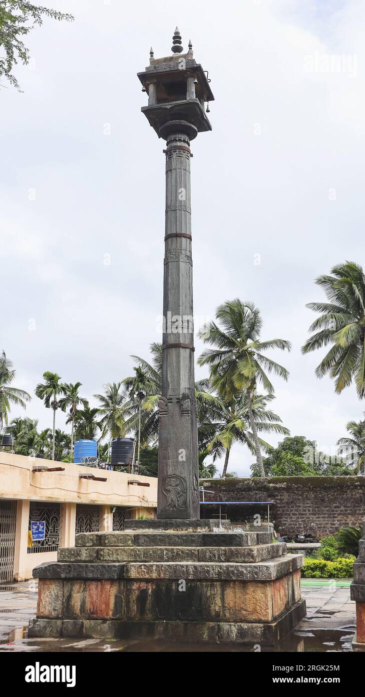 Vijaya Stumbha in Front of Madhukeshwara Temple, Banavasi, Uttara ...