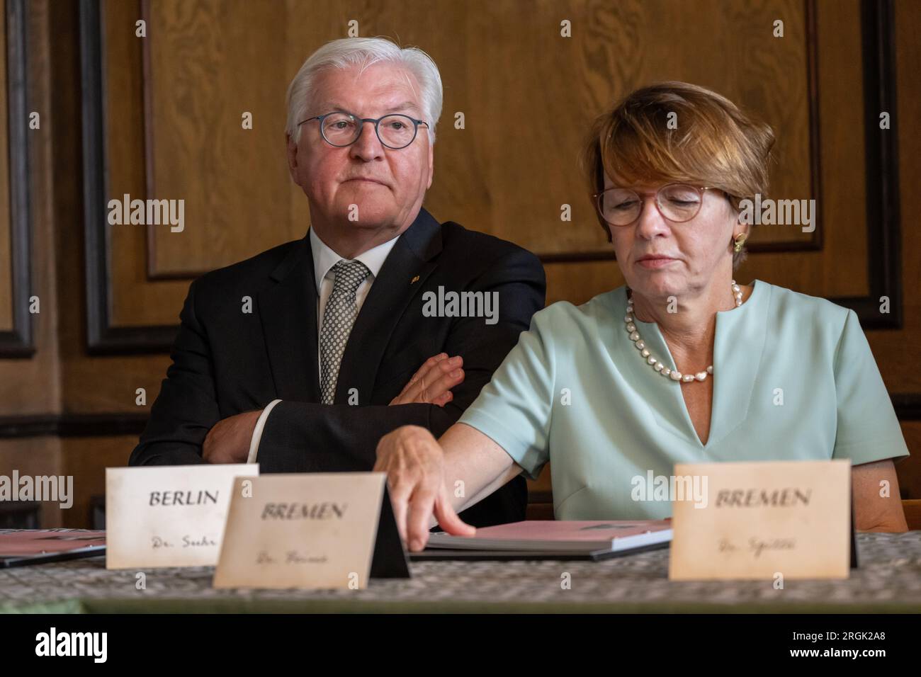 Herrenchiemsee, Germany. 10th Aug, 2023. Federal President Frank-Walter ...