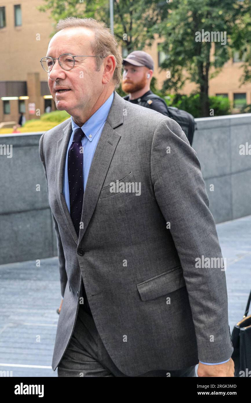 Actor Kevin Spacey departs Southwark Crown Court with manager Ewan ...