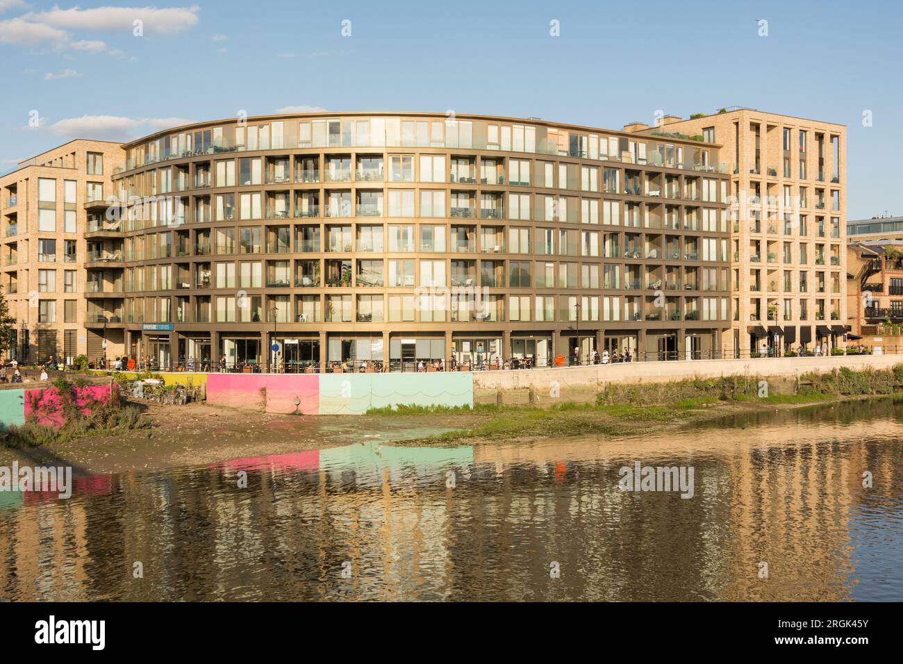 The River Thames facing exterior of Riverside Studios, Queen Caroline ...