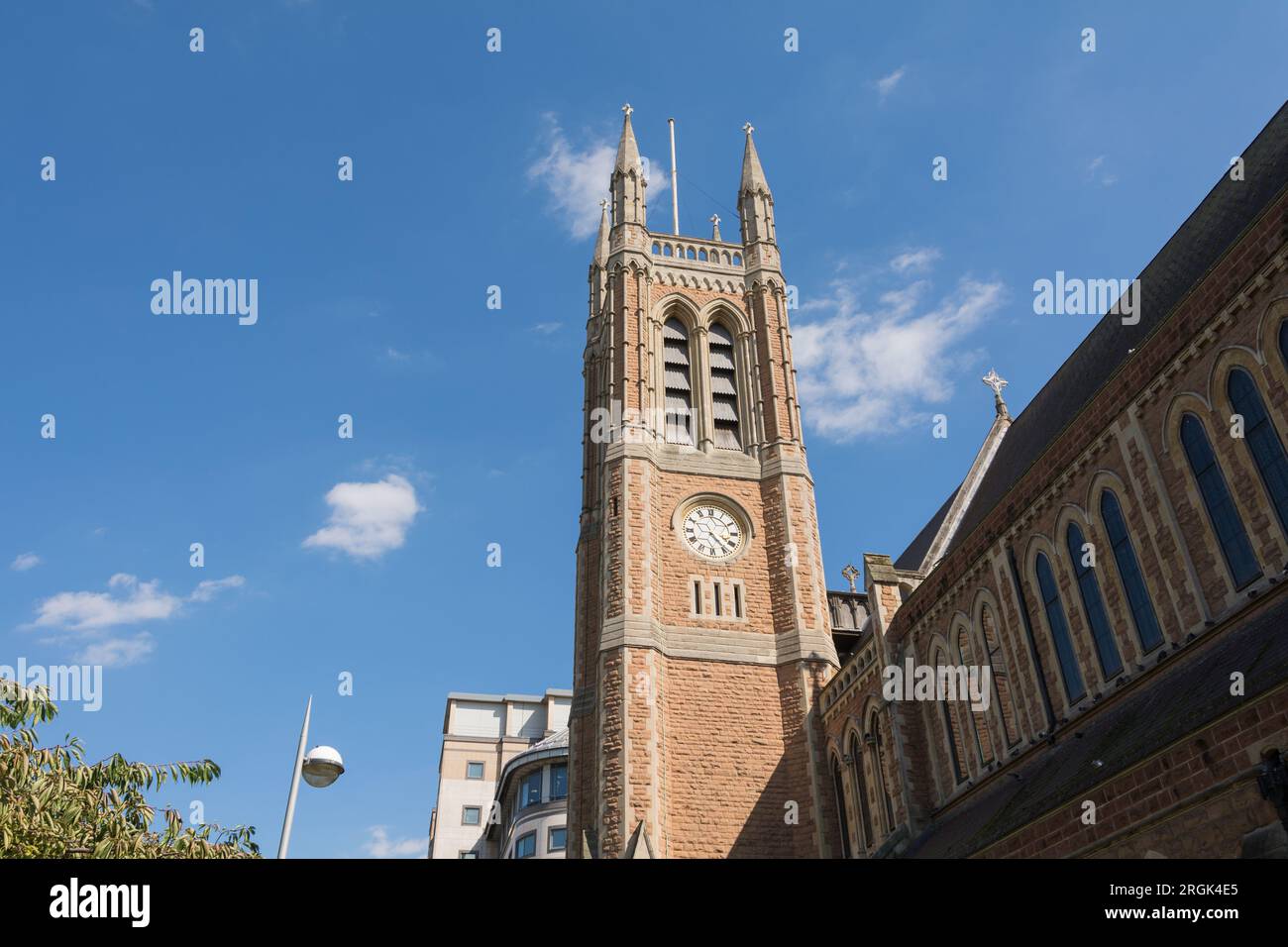 St Paul's Church Tower and gardens, Queen Caroline Street, Hammersmith ...