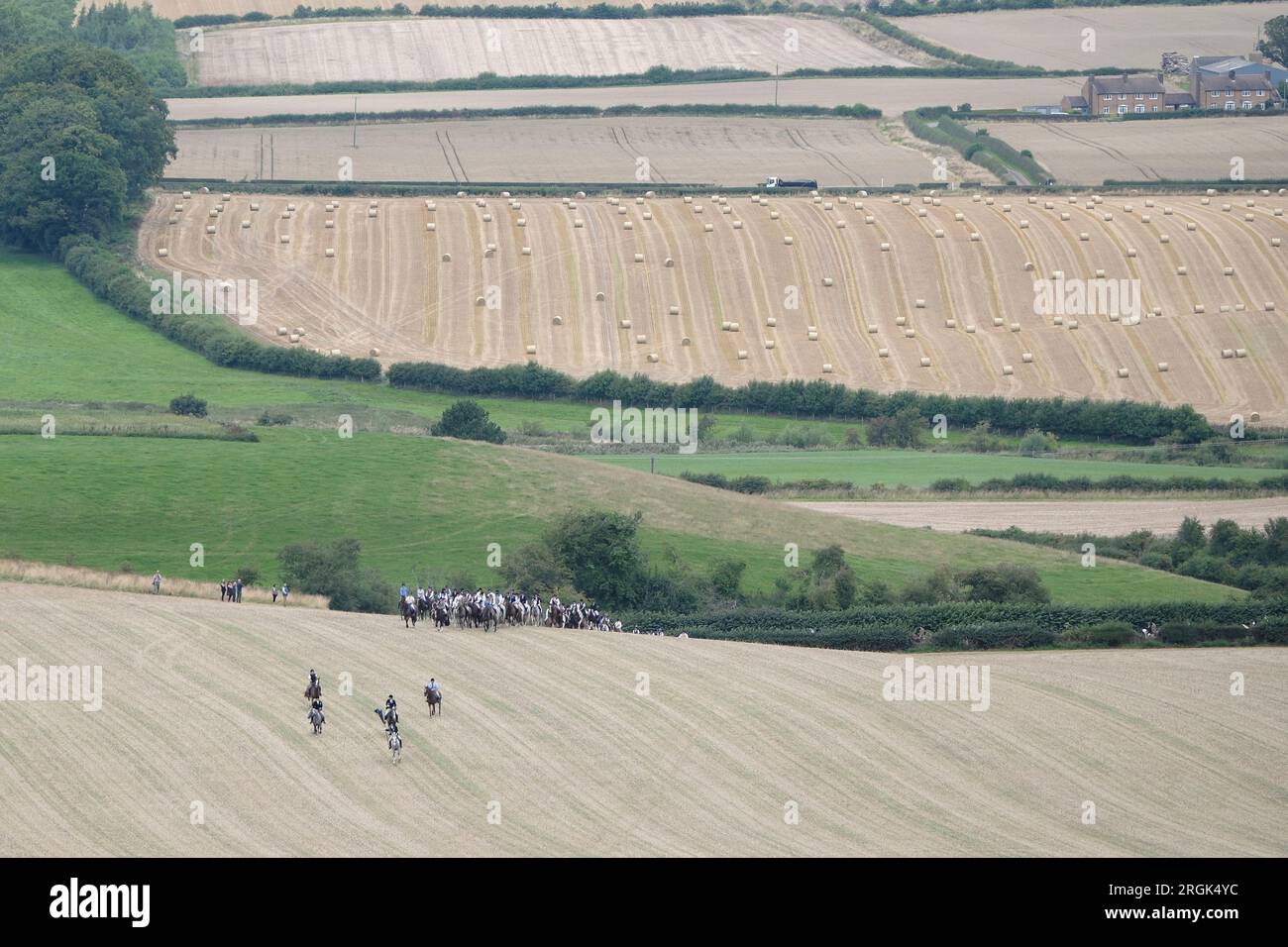 Coldstream, UK. 10th Aug, 2023. Coldstream Civic Week - Flodden rideout ...