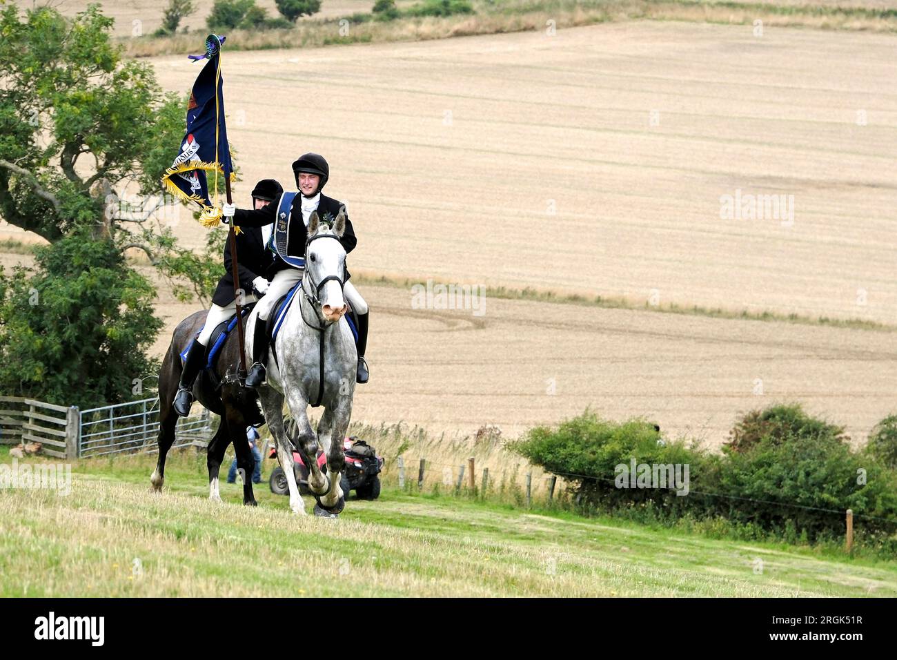 Coldstream, UK. 10th Aug, 2023. Coldstream Civic Week - Flodden rideout ...