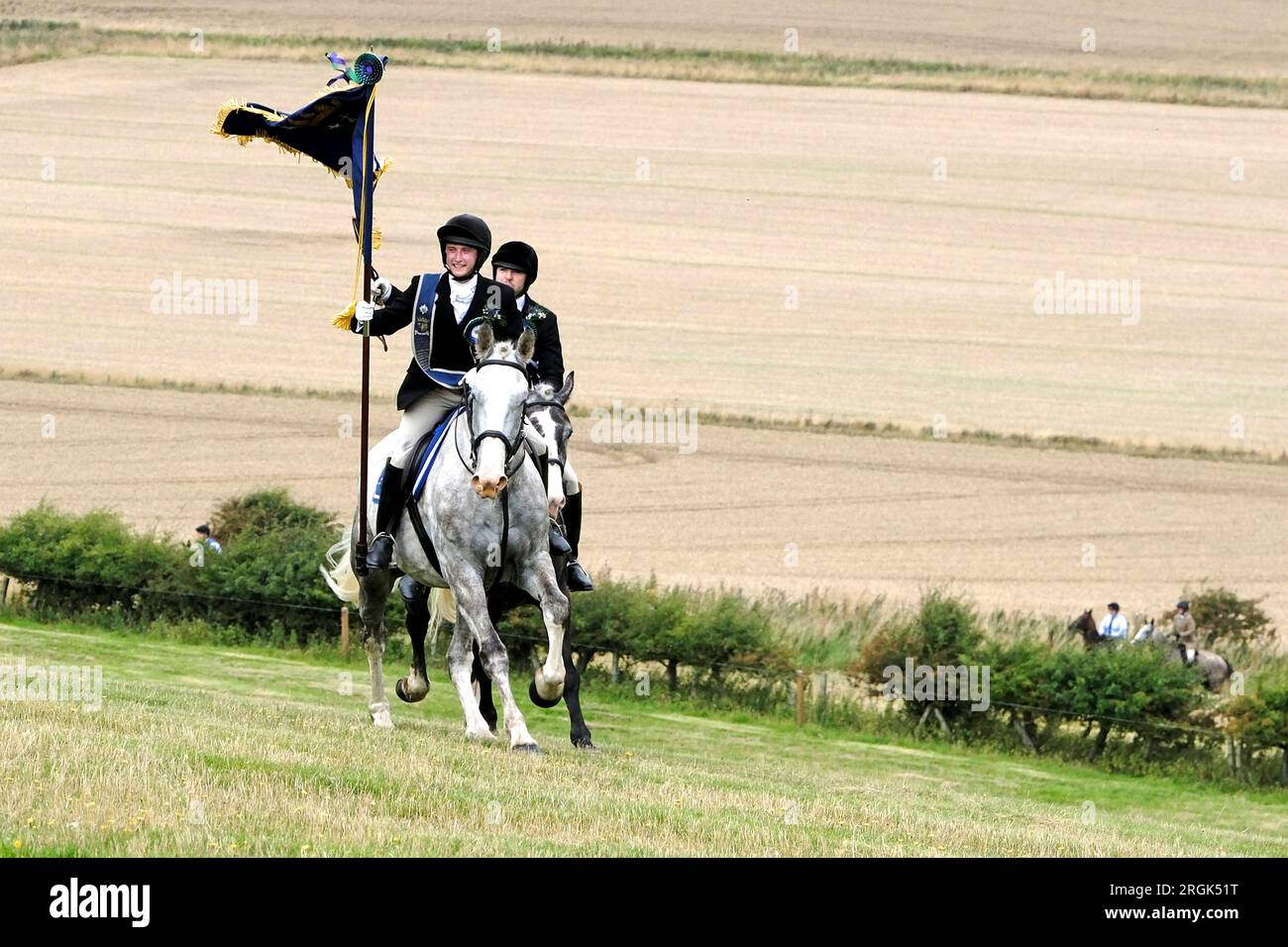 Coldstream, UK. 10th Aug, 2023. Coldstream Civic Week - Flodden rideout ...