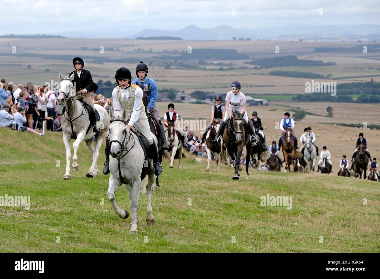 Coldstream, UK. 10th Aug, 2023. Coldstream Civic Week - Flodden rideout ...
