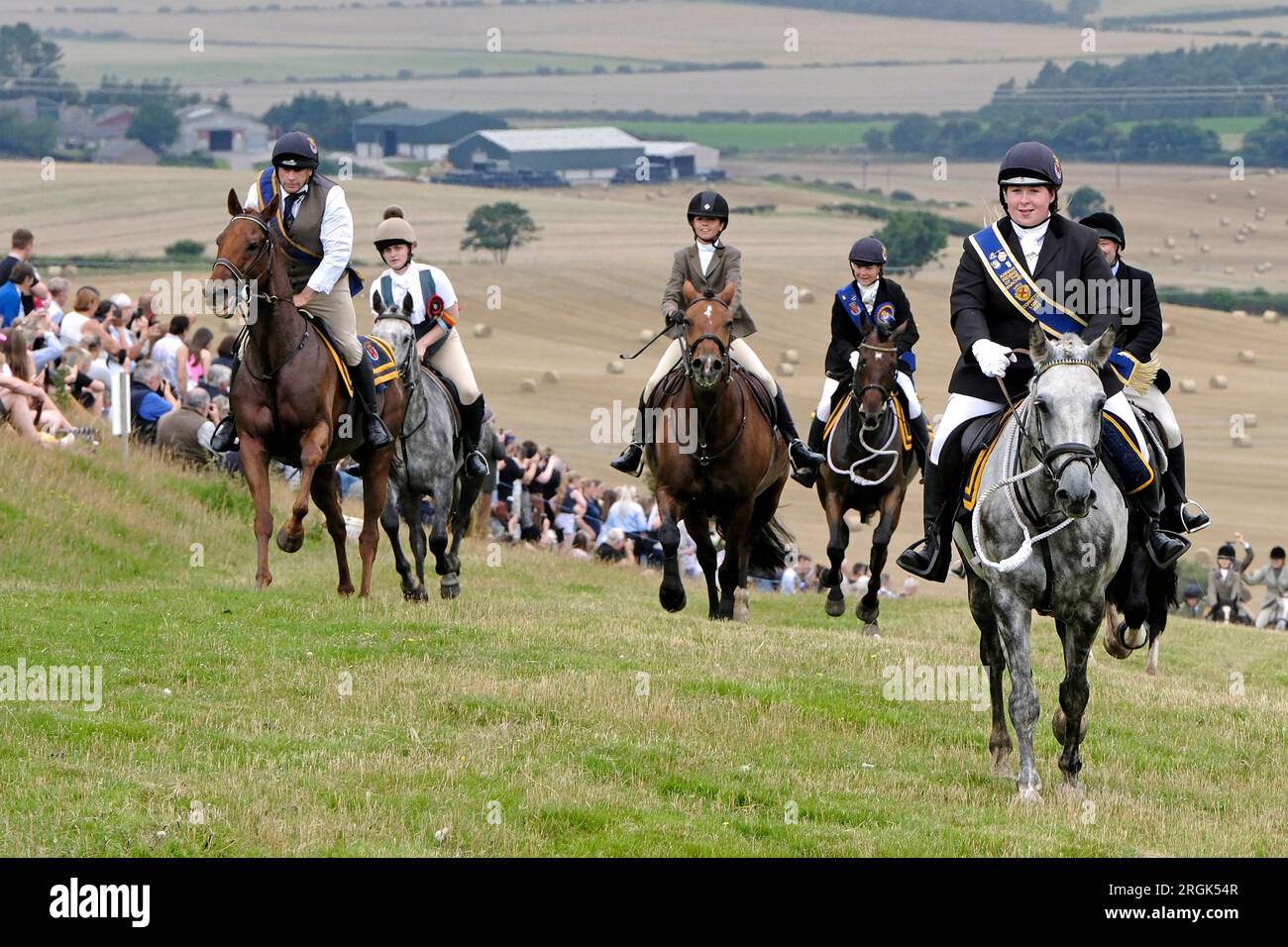 Coldstream, UK. 10th Aug, 2023. Coldstream Civic Week - Flodden rideout ...