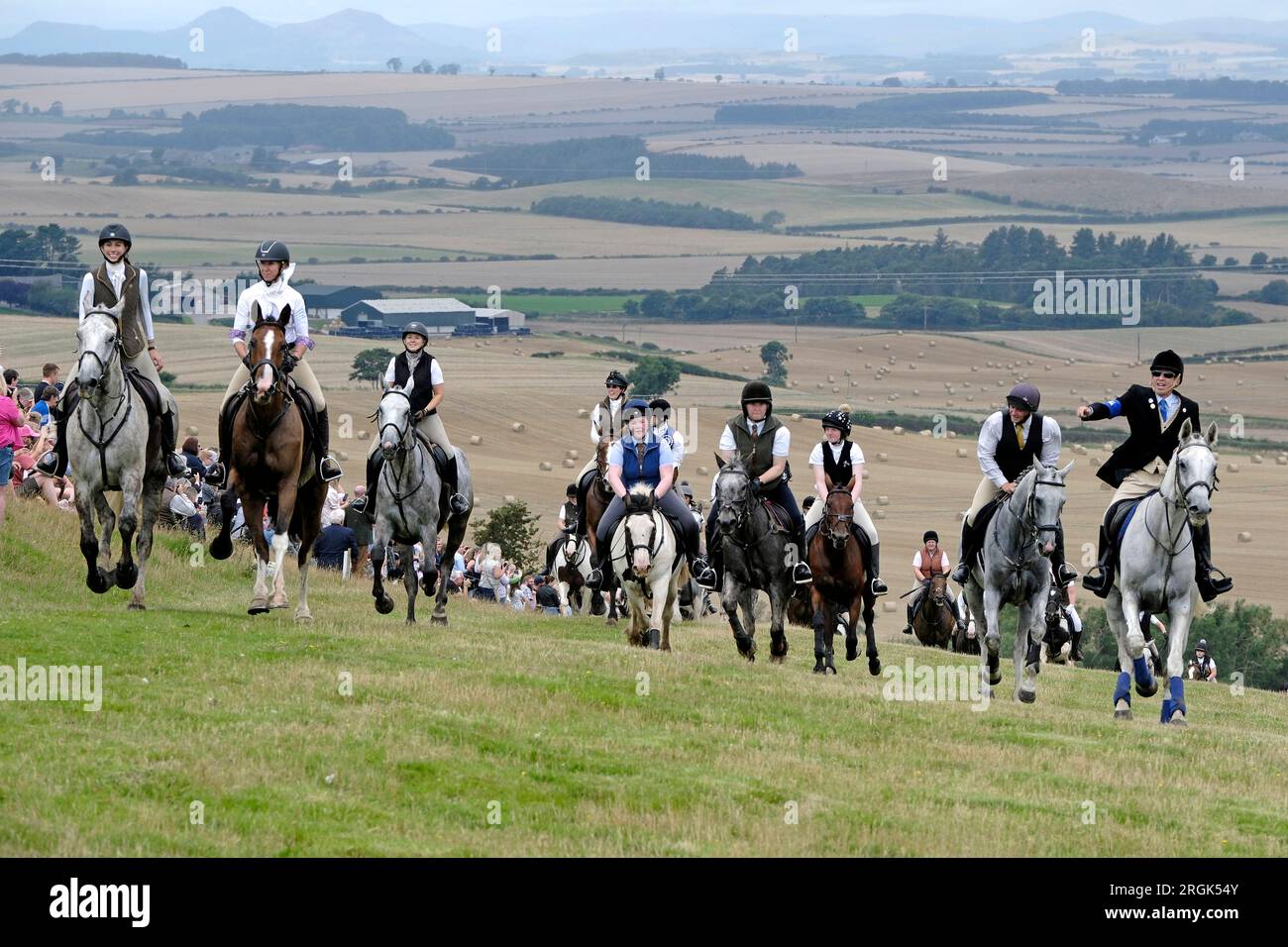 Coldstream, UK. 10th Aug, 2023. Coldstream Civic Week - Flodden rideout ...