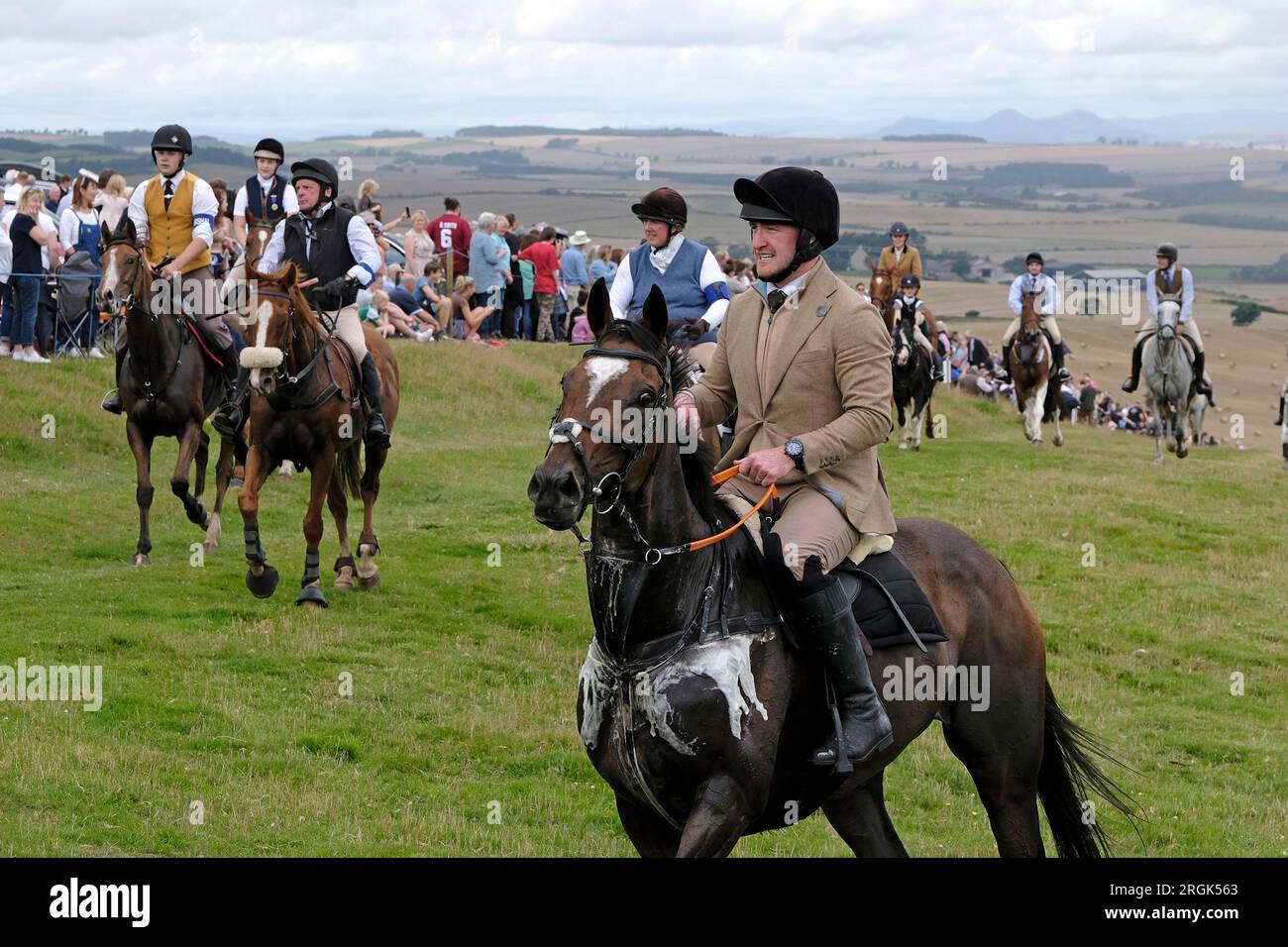 Coldstream, UK. 10th Aug, 2023. Coldstream Civic Week - Flodden rideout ...