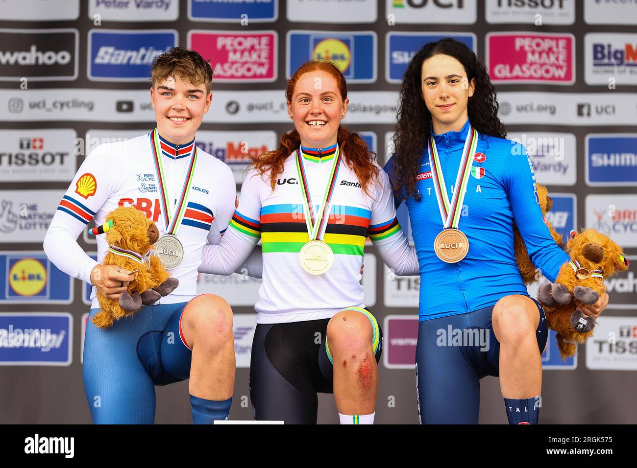 Glasgow, UK. 10th Aug, 2023. Silver medallist British Isabel Sharp ...
