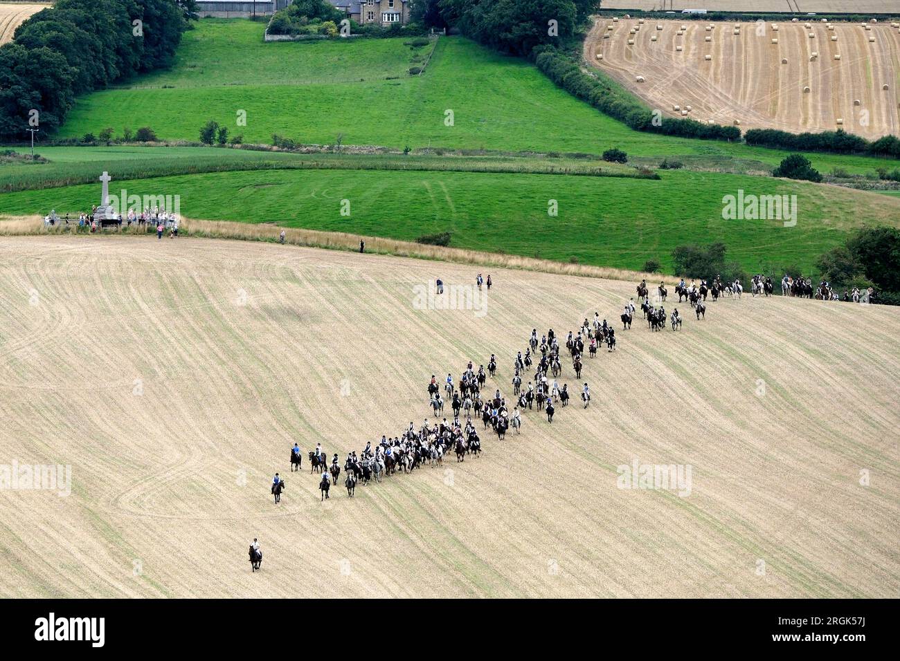 Coldstream, UK. 10th Aug, 2023. Coldstream Civic Week - Flodden rideout ...
