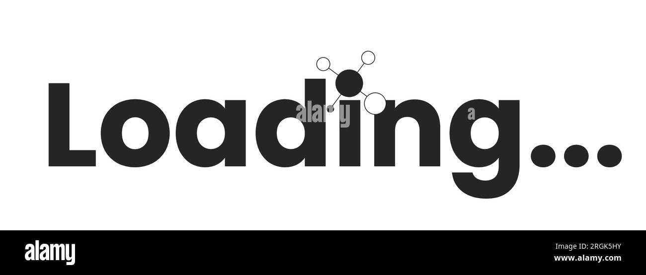 Chemical compound monochrome loading text Stock Vector Image & Art - Alamy