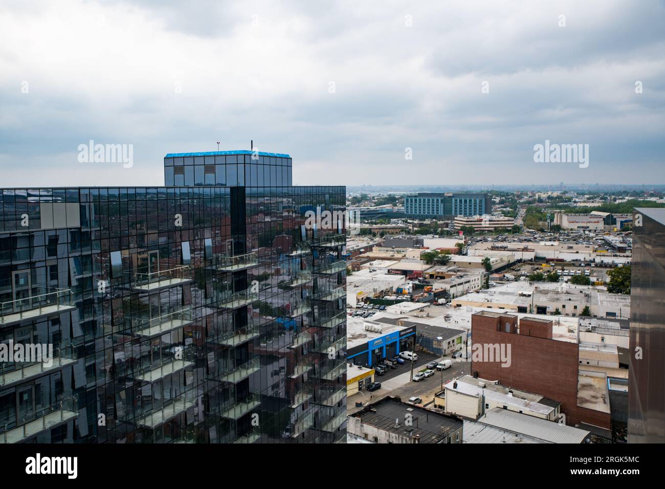 Gentrification of New York City-Flushing, Queens, Brooklyn Stock Photo ...