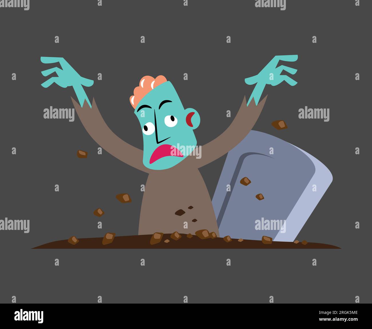 Zombie . Halloween cartoon characters . Vector Stock Vector Image & Art ...