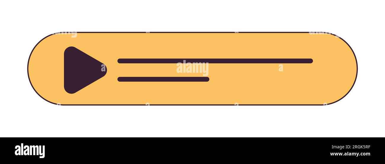 Music Player Bar Flat Monochrome Isolated Vector Object Stock Vector Image And Art Alamy