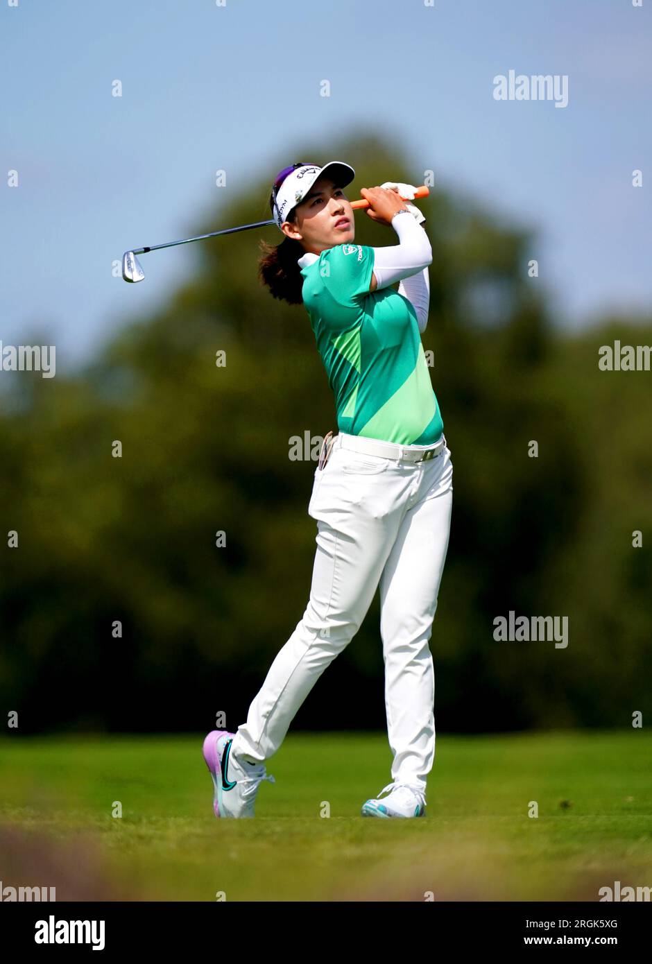 Atthaya Thitikul on the 3rd fairway during day one of the 2023 AIG ...