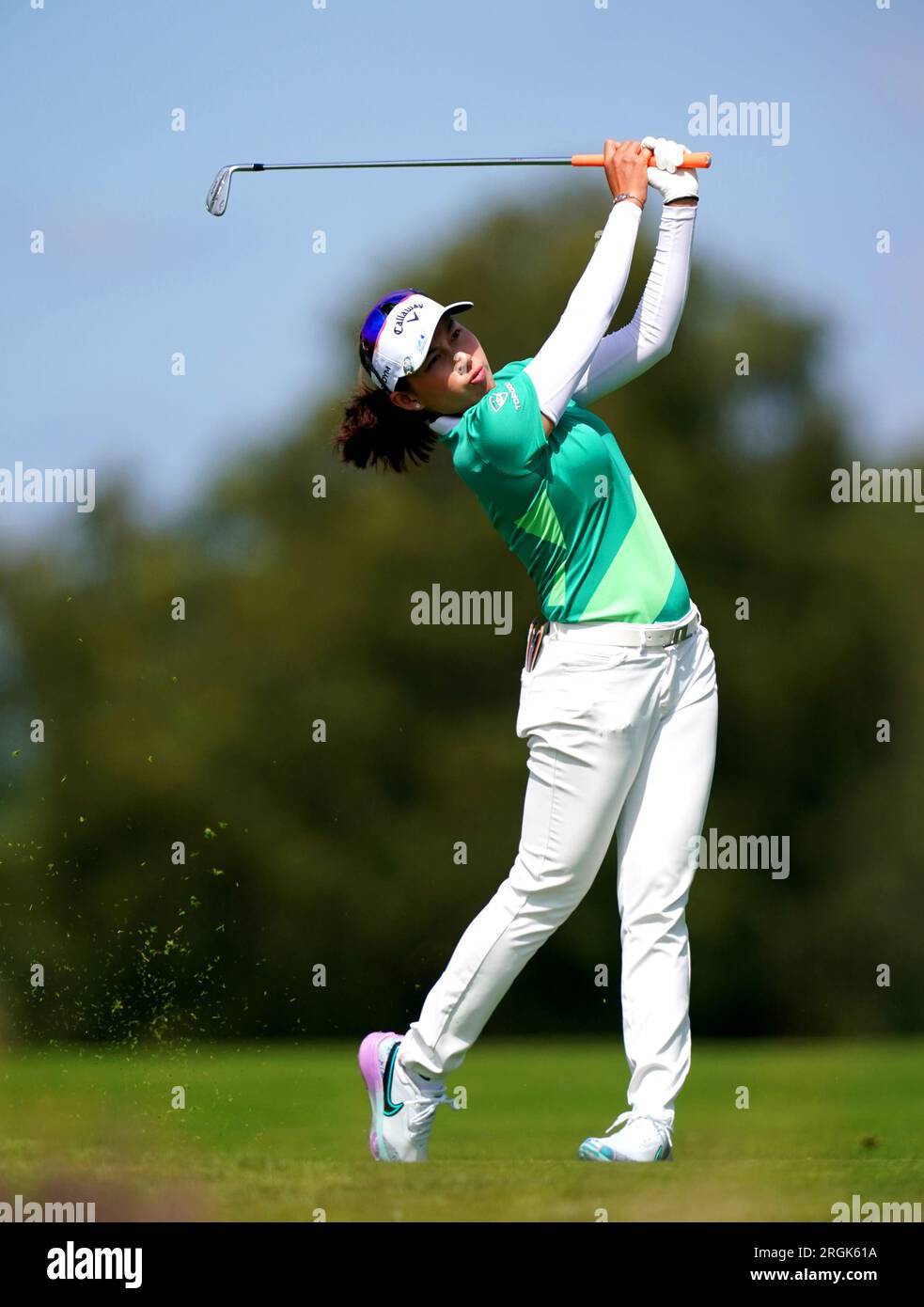 Atthaya Thitikul on the 3rd fairway during day one of the 2023 AIG ...
