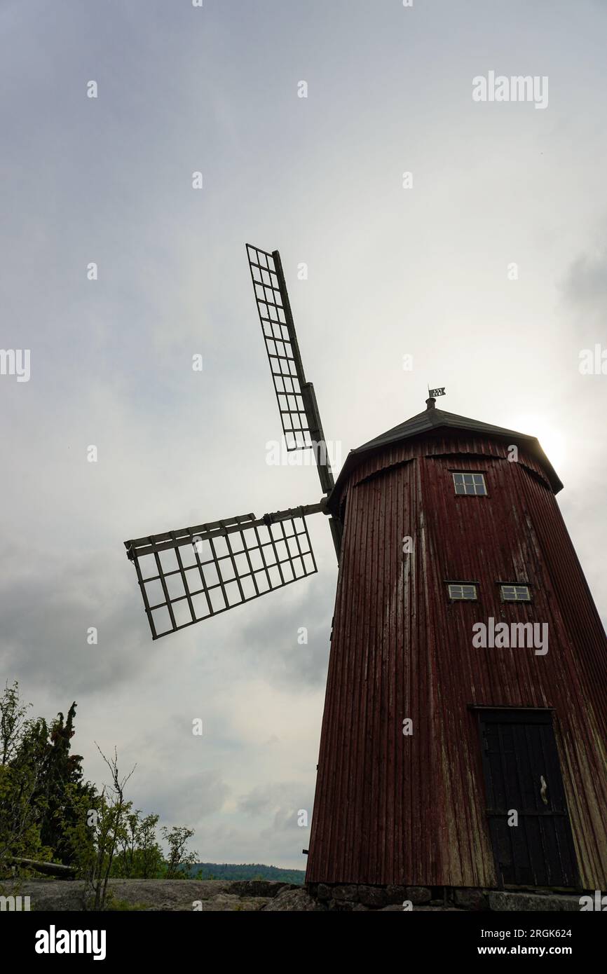 Old windmill standing tall hi-res stock photography and images - Alamy