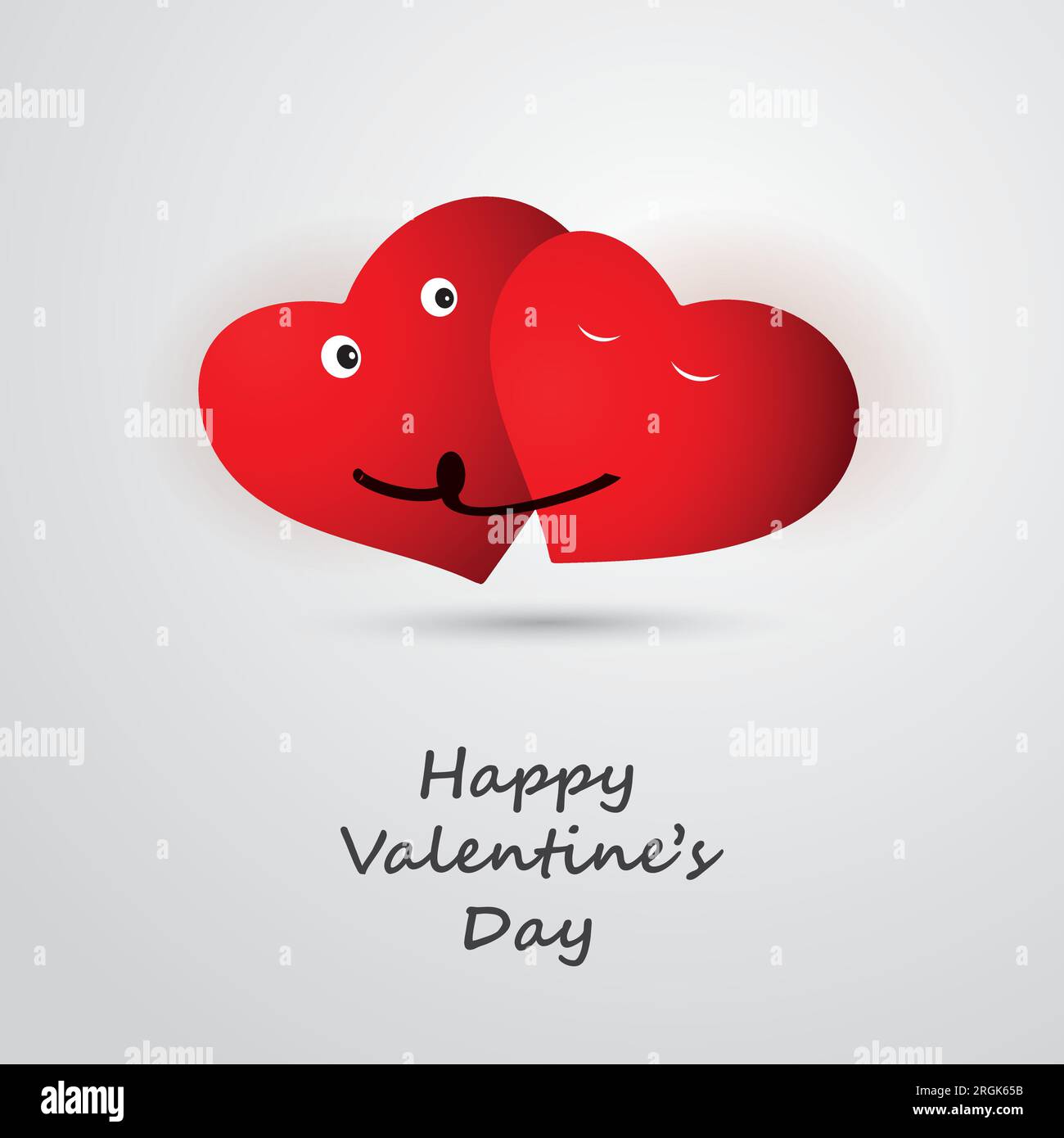 Valentines Day Card Design - Template Illustration for Your Greeting ...