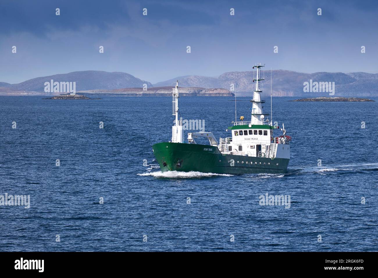 The Norwegian General Cargo Ship, SCAN TRANS, Steaming South In The ...