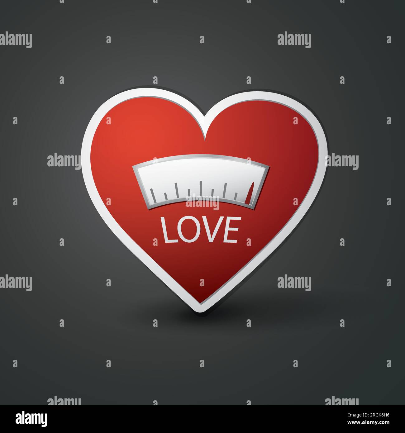 Love meter Stock Vector Images - Alamy