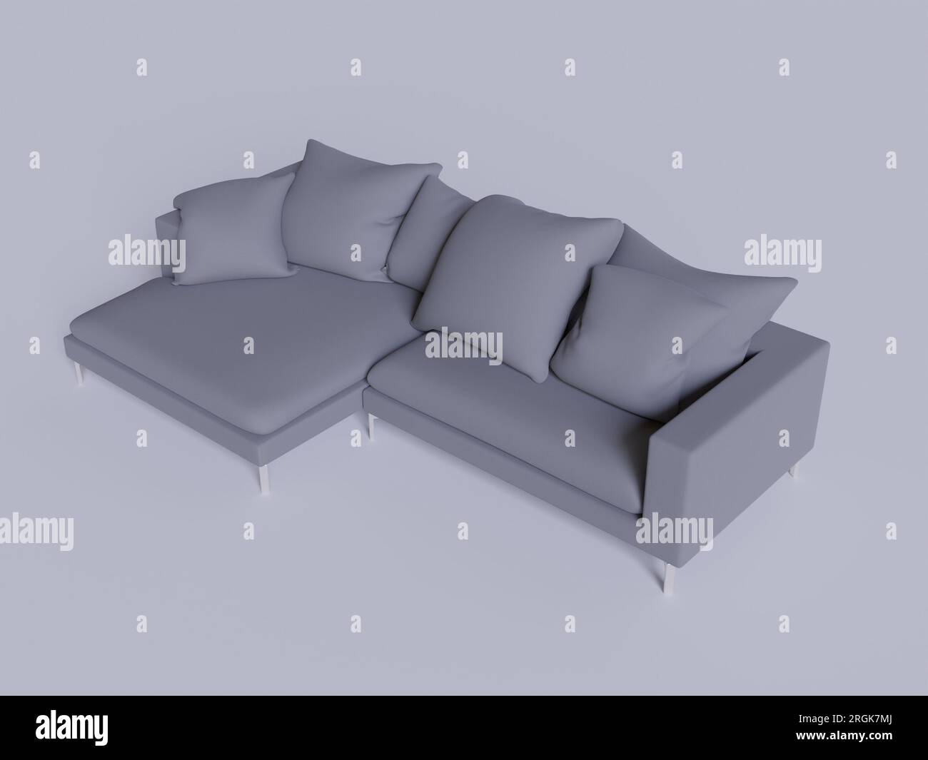 Realistic Sofa made and rendered by 3D software for decoration interrior and etc Stock Photo - Alamy