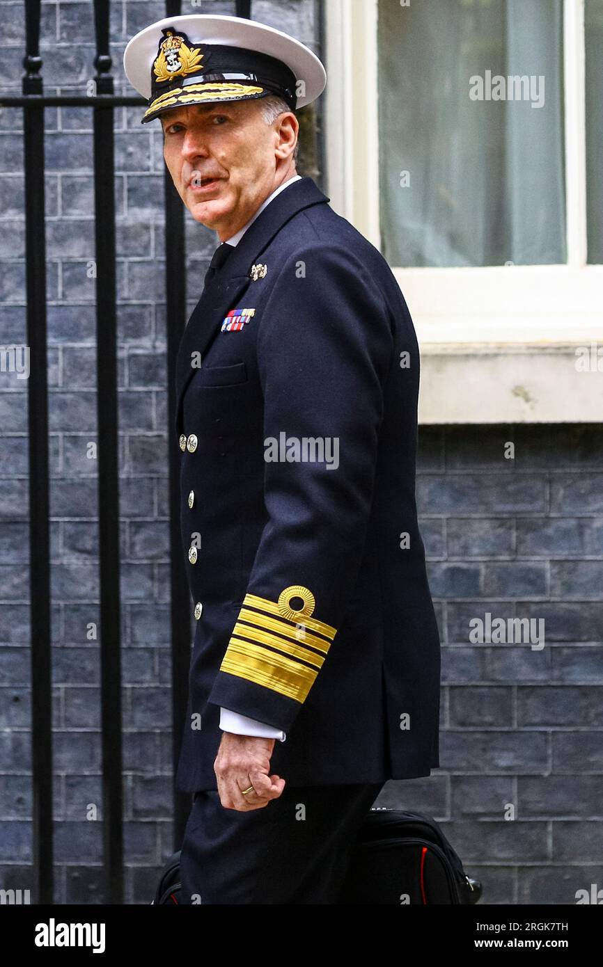 Admiral Sir Antony (Tony) David Radakin, KCB, ADC, Chief of the British ...