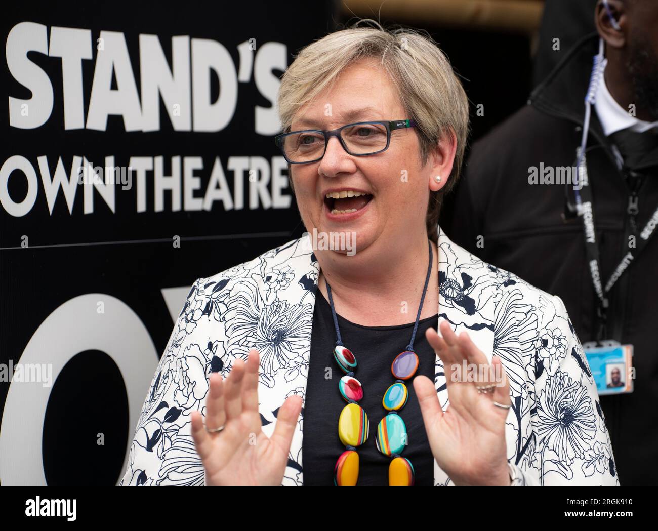 Edinburgh, Scotland, UK. 10th August 2023. Joanna Cherry makes speech ...