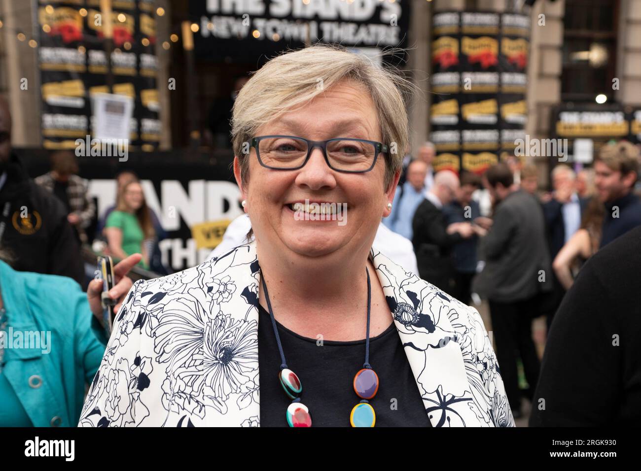 Edinburgh, Scotland, UK. 10th August 2023. Joanna Cherry makes speech ...