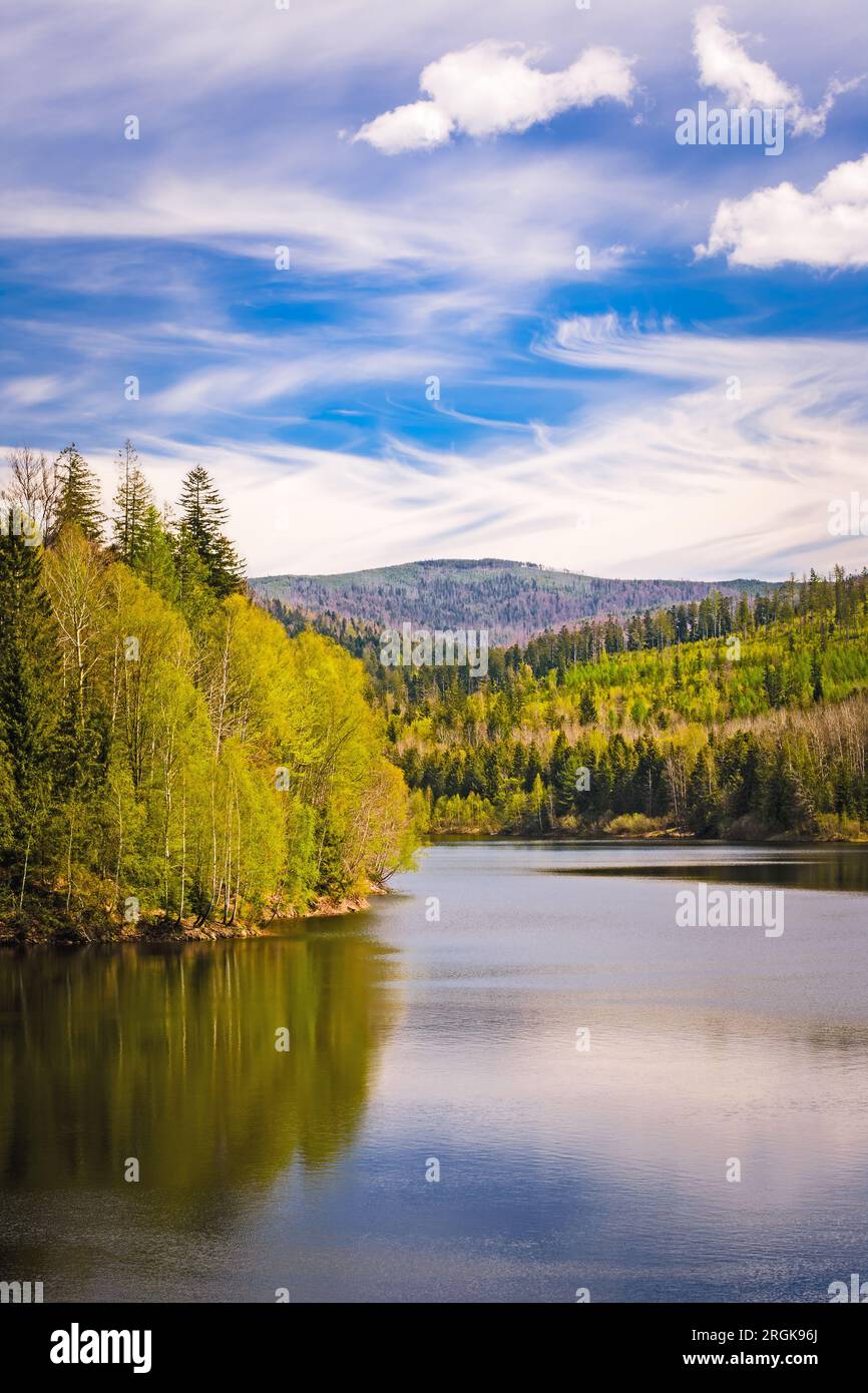 Czernianskie Lake (Zbiornik Czernianski, Jezioro Czarne). View of the ...