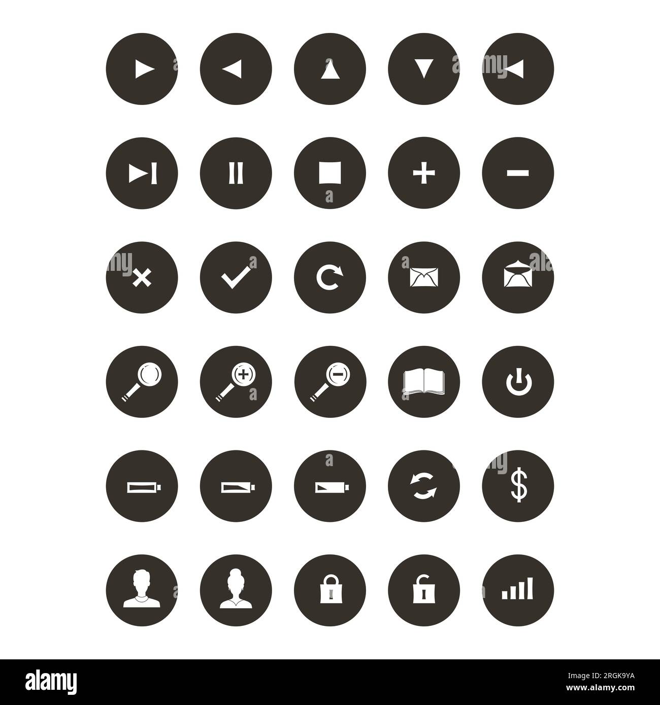 Webdesign Elements - Icon Set Stock Vector Image & Art - Alamy