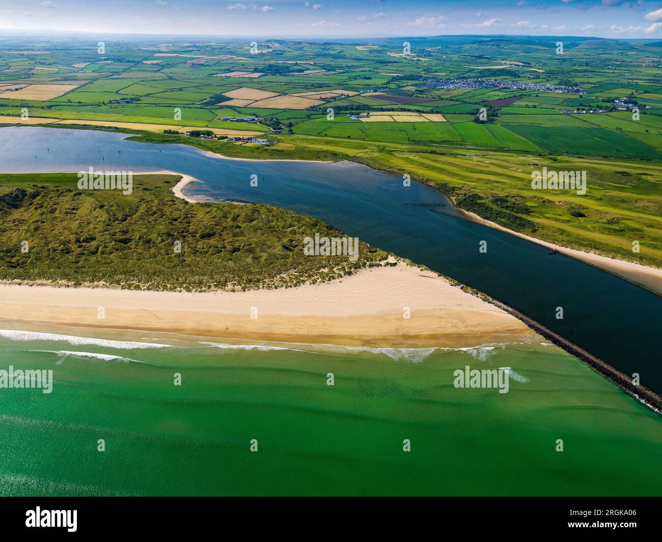 River Bann Mouth at Portstewart Strand, County Londonderry, Northern ...