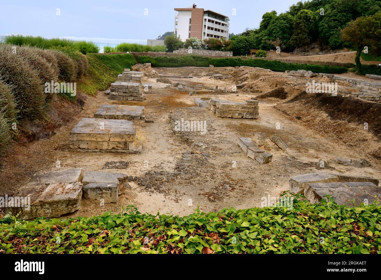 Greece, Halkidiki - Temple of Ammon Zeus an ancient archaeological site ...
