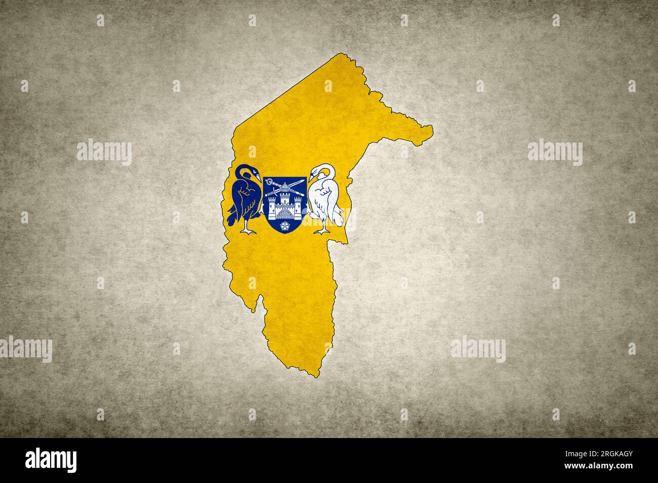 Grunge map of Australian Capital Territory (Australia) with its flag ...