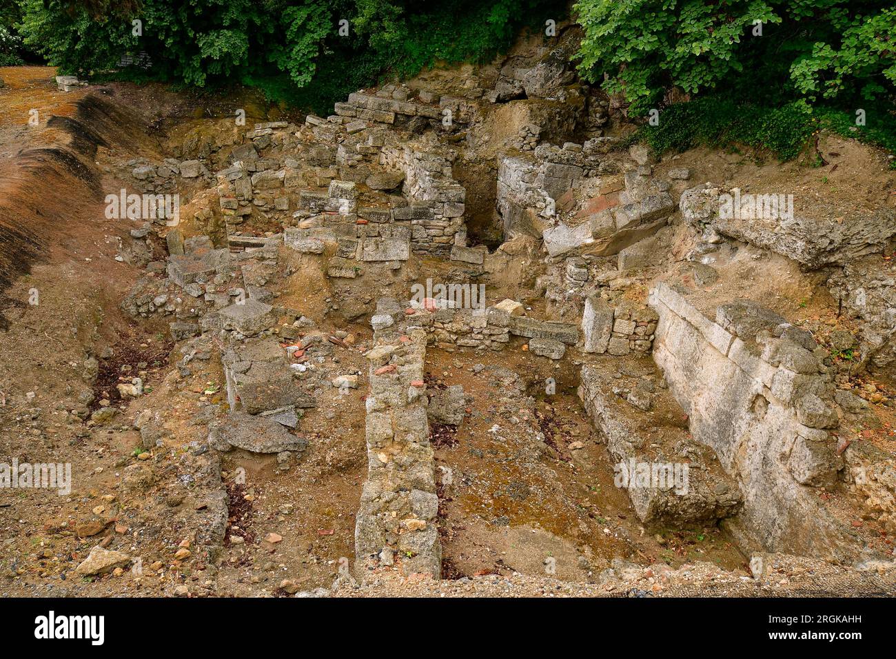 Greece, Halkidiki - Temple of Ammon Zeus an ancient archaeological site ...