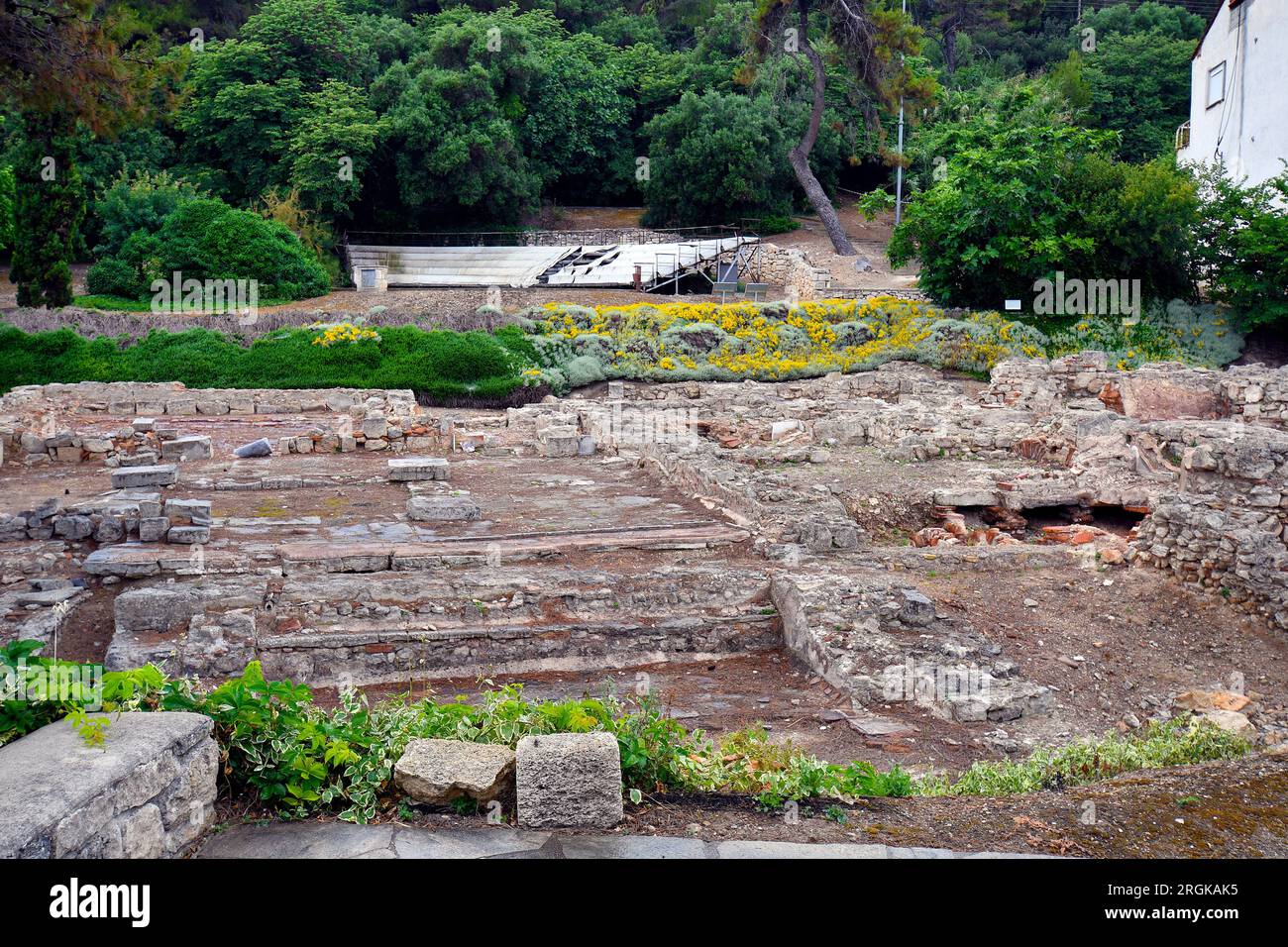 Greece, Halkidiki - Temple of Ammon Zeus an ancient archaeological site ...