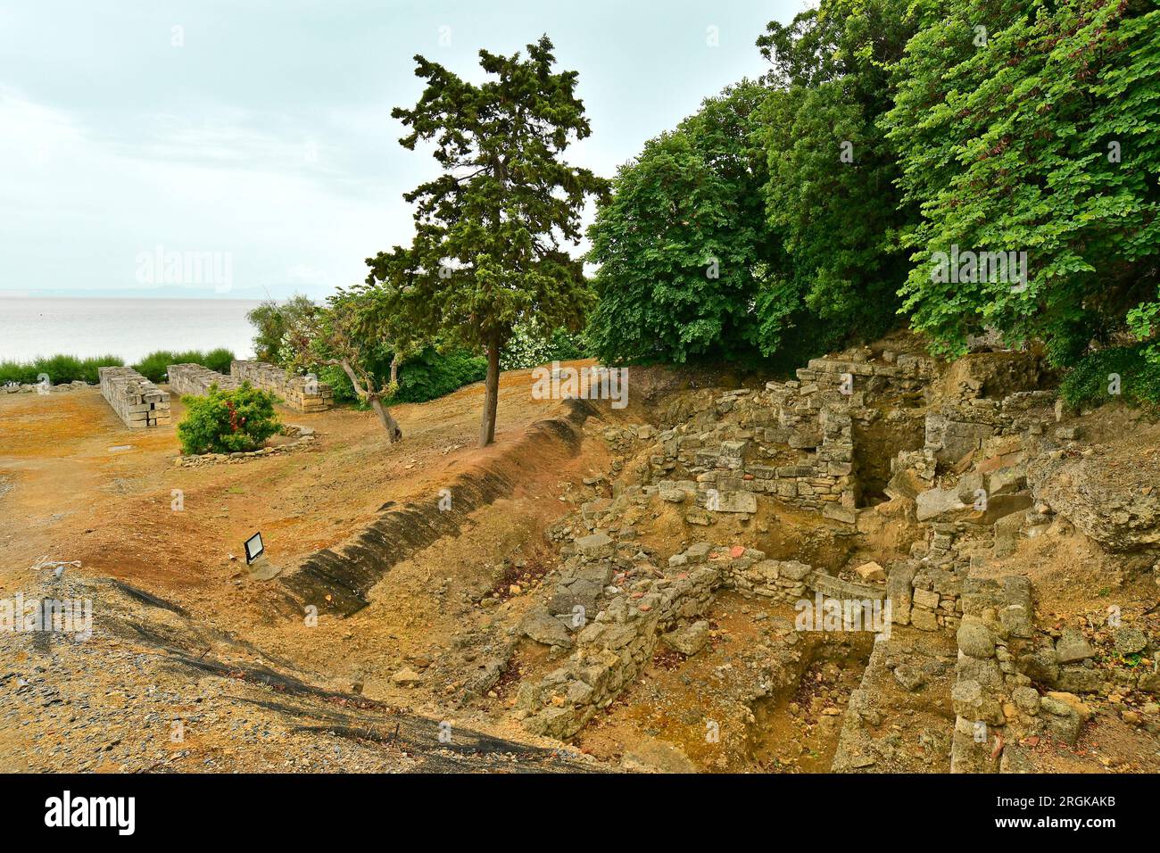 Greece, Halkidiki - Temple of Ammon Zeus an ancient archaeological site ...