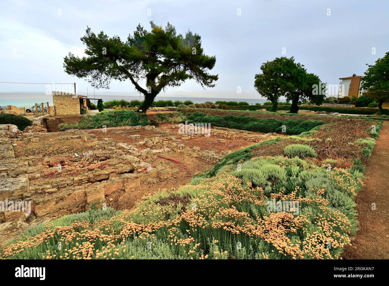 Greece, Halkidiki - Temple of Ammon Zeus an ancient archaeological site ...