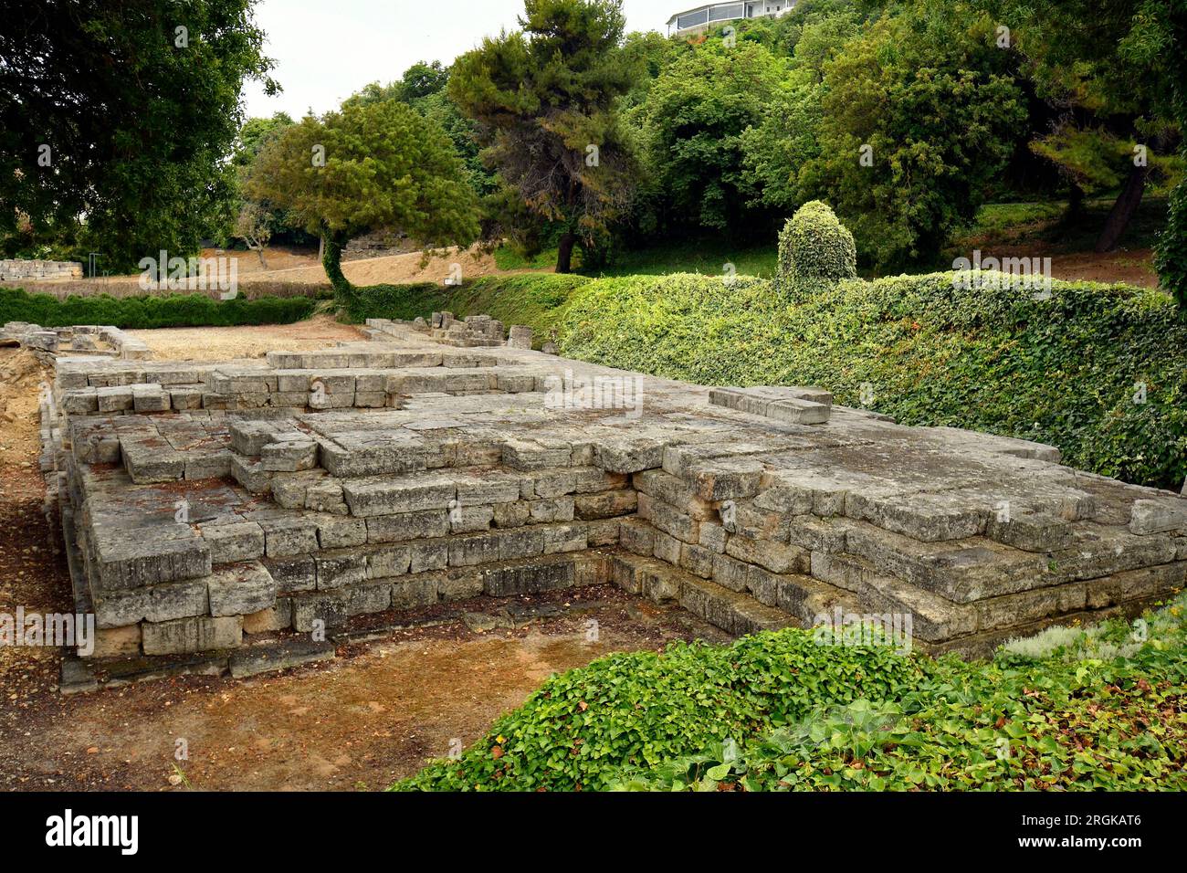 Greece, Halkidiki - Temple of Ammon Zeus an ancient archaeological site ...