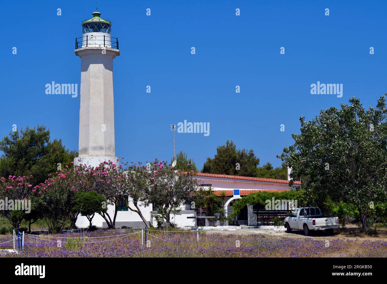 Greece, Halkidiki, lighthouse at Possidi cape a prefered destination on ...