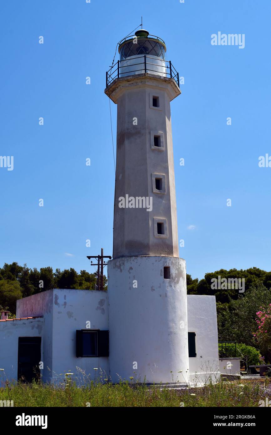 Greece, Halkidiki, lighthouse at Possidi cape a prefered destination on ...
